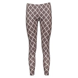 Juvia Leggings in Dunkelbraun/ Wei&szlig; - 76% | Gr&ouml;&szlig;e M | Damenhosen
