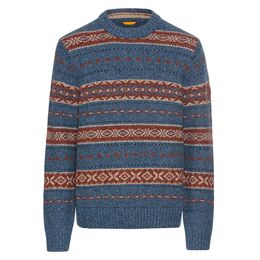 Camel Active Pullover in Blau/ Rot - 59% | Gr&ouml;&szlig;e XXL | Herren-plussize