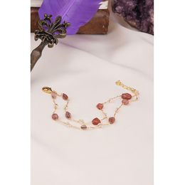 L'Atelier de Gaia Vergold. Armkette mit Edelsteinen - 85% | Schmuck