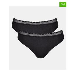 Sloggi 2er-Set: Slips in Schwarz - 50% | Gr&ouml;&szlig;e L | Damen-unterteile