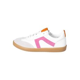 Ricosta Leder-Sneakers in Wei&szlig;/ Pink - 45% | Gr&ouml;&szlig;e 41 | Kindersneakers
