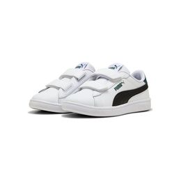 Puma Leder-Sneakers "Puma Smash 3.0 L" in Wei&szlig;/ Schwarz - 49% | Gr&ouml;&szlig;e 32 | Kindersneakers
