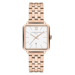 Liebeskind Berlin Quarzuhr Damen Gr&ouml;&szlig;e One Size rosegold / wei&szlig;