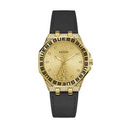 Guess Analoguhr 'INSIGNIA' Damen Gr&ouml;&szlig;e One Size gold / schwarz