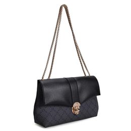 Lucky Bees Umh&auml;ngetasche in Anthrazit/ Schwarz - (B)26 x (H)20 x (T)10 cm - 64% | Damen-taschen