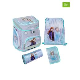 Scooli 5tlg. Schulranzen-Set "EasyFit Frozen" in Hellblau - 44% | Buero-schulbedarf