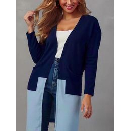 LA Angels Cardigan in Dunkelblau/ Hellblau - 65% | Gr&ouml;&szlig;e M | Damen-pullover-cardigans
