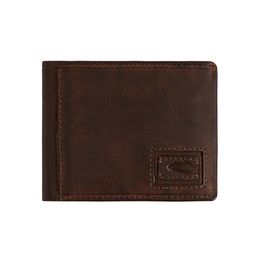 Camel Active Leder-Geldb&ouml;rse "Dust" in Dunkelbraun - (B)10,5 x (H)9 x (T)2 cm - 57% | Herren-portemonnaies-etuis