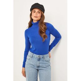 Soft Cashmere Rollkragenpullover in Blau - 70% | Gr&ouml;&szlig;e 34/36 | Damen-pullover-cardigans