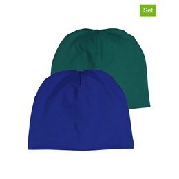 Fred's World by GREEN COTTON Fred ́s World by GREEN COTTON 2er-Set: Beanies "Alfa" in Blau/ Gr&uuml;n - 69% | Gr&ouml;&szlig;e 80/86 | Baby-muetzen