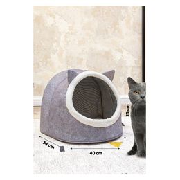 Scandinavia Concept Katzenkorb in Grau - (B)40 x (H)35 x (T)34 cm - 67% | Tierbedarf-katzen