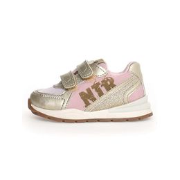 Naturino Leder-Sneakers "Bley" in Gold/ Rosa - 58% | Gr&ouml;&szlig;e 26 | Kindersneakers