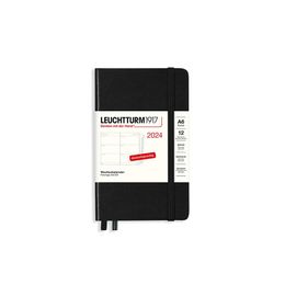LEUCHTTURM1917 Wochenkalender in Schwarz - (B)9 x (H)15 cm, DE - 52% | Buero-schulbedarf