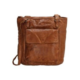 HIDE & STITCHES Leder-Rucksack in Cognac - (B)26,5 x (H)23 x (T)10 cm - 61% | Damen-taschen