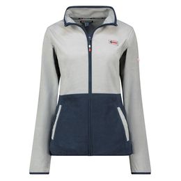 Geographical Norway Fleecejacke "Touki" in Dunkelblau/ Grau - 65% | Gr&ouml;&szlig;e S | Damenjacken