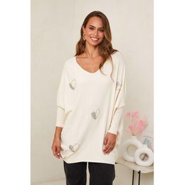 Soft Cashmere Pullover in Creme - 74% | Gr&ouml;&szlig;e 34/36 | Damen-pullover-cardigans