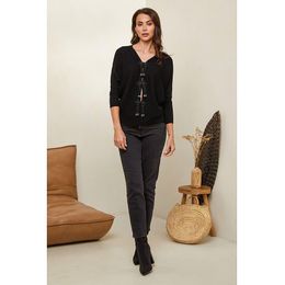 Soft Cashmere Cardigan in Schwarz - 78% | Gr&ouml;&szlig;e 38/40 | Damen-pullover-cardigans