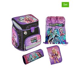 Scooli 5tlg. Schulranzen-Set "EasyFit Monster High" in Bunt - 18 l - 45% | Buero-schulbedarf