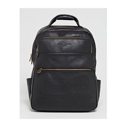 maison h&eacute;ritage PARIS Leder-Rucksack "Gio" in Schwarz - (B)30 x (H)38 x (T)15 cm - 69% | Damen-taschen