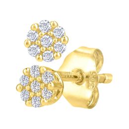 Diamant Exquis Gold-Ohrstecker mit Diamanten - 76% | Schmuck