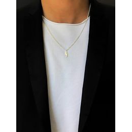 Uomo Silber-Halskette mit Anh&auml;nger - (L)55 cm - 77% | Herren-schmuck