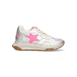 Vingino Leder-Sneakers in Silber/ Rosa - 57% | Gr&ouml;&szlig;e 37 | Kindersneakers