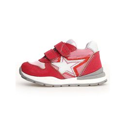 Naturino Leder-Sneakers "Roy" in Rot/ Rosa/ Wei&szlig; - 58% | Gr&ouml;&szlig;e 24 | Babysneakers