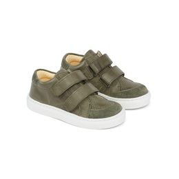 Bundgaard Leder-Sneakers "Skate Strap" in Khaki - 58% | Gr&ouml;&szlig;e 32 | Kindersneakers