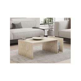 Scandinavia Concept Couchtisch "Memo" in Natur - (B)86,8 x (H)32,4 x (T)50 cm - 68% | Tische