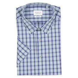 Eterna Hemd - Modern fit - in Blau/ Hellblau/ Gr&uuml;n - 61% | Gr&ouml;&szlig;e 42 | Herren-plussize
