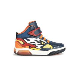 Geox Sneakers "Inek" in Dunkelblau/ Orange - 46% | Gr&ouml;&szlig;e 35 | Kindersneakers