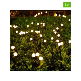 lumisky 3er-Set: LED-Solarleuchten in Schwarz - (H)70 cm - 38% | Aussenbeleuchtung