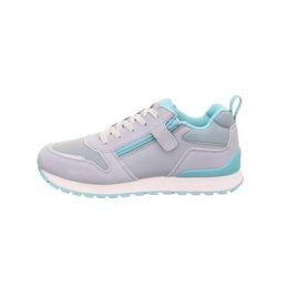 Superfit Leder-Sneakers "Dash" in Grau/ Hellblau - 42% | Gr&ouml;&szlig;e 33 | Kindersneakers