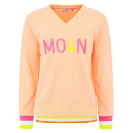 Zwillingsherz Sweatshirt "Moin" in Peach - 52% | Gr&ouml;&szlig;e L | Damen-sweatshirts-jacken