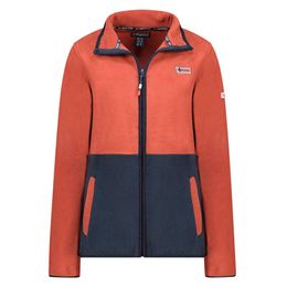 Geographical Norway Fleecejacke "Touki" in Dunkelblau/ Orange - 44% | Gr&ouml;&szlig;e M | Damenjacken