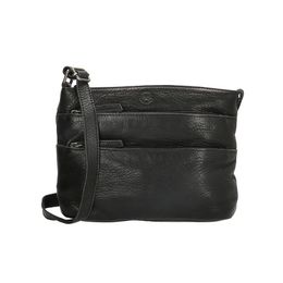 HIDE & STITCHES Leder-Umh&auml;ngetasche in Schwarz - (B)26 x (H)20 x (T)5 cm - 57% | Damen-taschen