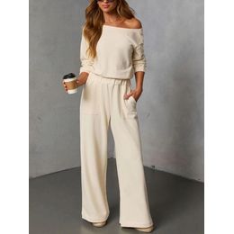 LA Angels 2tlg. Outfit in Creme - 62% | Gr&ouml;&szlig;e XL | Damenhosen