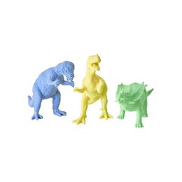Rice 3er-Set: Spielfiguren "Dino" in Gr&uuml;n/ Blau/ Gelb ab 3 Jahren - (B)8 x (H)15 cm - 32% | Spielfiguren