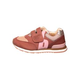 bisgaard Leder-Sneakers in Gold/ Rot - 56% | Gr&ouml;&szlig;e 34 | Kindersneakers