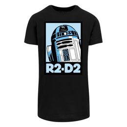 F4NT4STIC T-Shirt 'Star Wars R2-D2' Herren Gr&ouml;&szlig;e 5XL himmelblau / hellblau / schwarz / wei&szlig;
