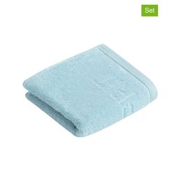 Esprit 6er-Set: G&auml;stehandt&uuml;cher ''Modern Solid'' in Hellblau - 65% | Gr&ouml;&szlig;e 30x50 cm | Badtextilien