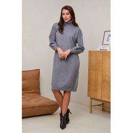 Soft Cashmere Strickkleid in Grau - 75% | Gr&ouml;&szlig;e 38/40 | Damen-kleider