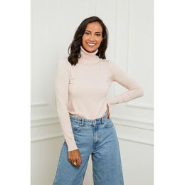 Soft Cashmere Rollkragenpullover in Rosa - 73% | Gr&ouml;&szlig;e 38/40 | Damen-pullover-cardigans