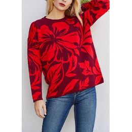 LA Angels Pullover in Rot - 60% | Gr&ouml;&szlig;e XL | Damen-pullover-cardigans