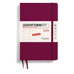 LEUCHTTURM1917 Wochenplaner in Bordeaux - B6+ - 60% | Buero-schulbedarf