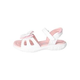 Ricosta Leder-Sandalen "Kelebek" in Wei&szlig;/ Rosa - 53% | Gr&ouml;&szlig;e 32 | Kindersandalen