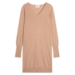 Just Cashmere Kaschmir-Kleid "Susan" in Camel - 52% | Gr&ouml;&szlig;e L | Damen-kleider