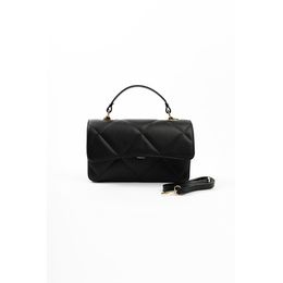 Lia Biassoni Leder-Henkeltasche "Sauvage" in Schwarz - (B)28 x (H)18 x (T)8 cm - 73% | Damen-taschen
