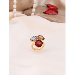 Pierres de Jade Vergold. Ring mit Edelsteinen - 55% | Schmuck