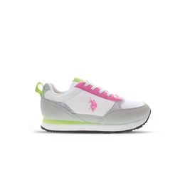 U.S. Polo Assn. Sneakers in Grau/ Wei&szlig;/ Pink - 47% | Gr&ouml;&szlig;e 39 | Kindersneakers